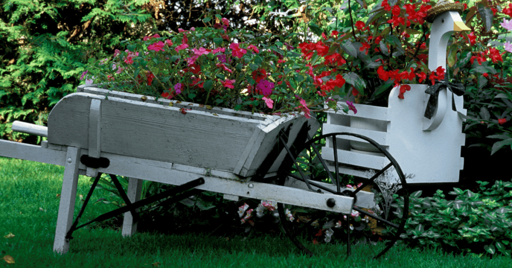 13 Amazing & Wheelbarrow Planter Ideas